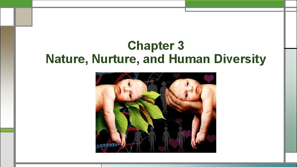 Chapter 3 Nature Nurture and Human Diversity Nature