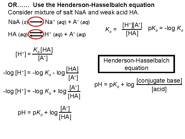 Aqueous Equilibria The is the shift in equilibrium