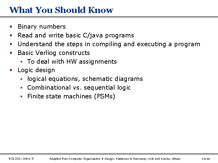 ECE 232 Hardware Organization and Design Part 1