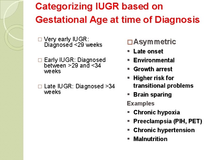 Late onset IUGR managment SBorna MD Perinatolgy Dep