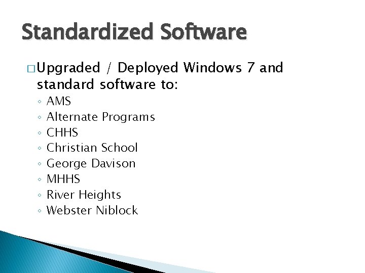 Information Technologies 201213 Technology Report Primary Focus ...