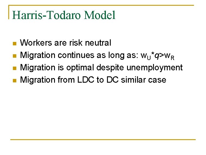 Economics of Migration Jan Fidrmuc Brunel University Introduction