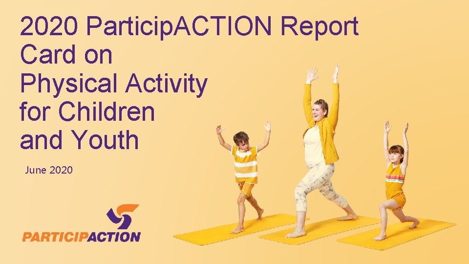 2020 Particip ACTION Report Card on Physical Activity