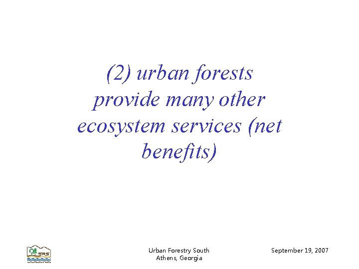 Urban Trees Carbon Measuring Managing the Urban Forest