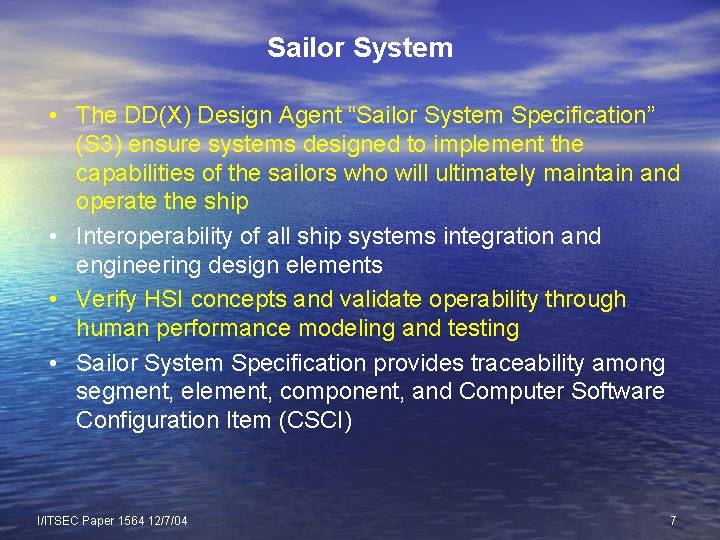 A Total ShipCrew Model to Achieve Human Systems
