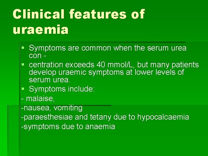 Overview of obstructive uropathy DR I O LAWAL