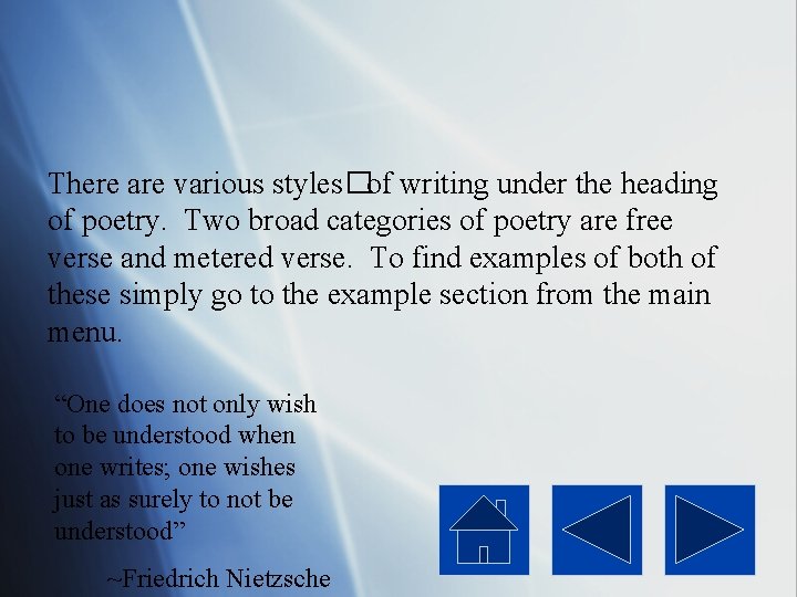 Exploring Poetry A look at poetry for middle