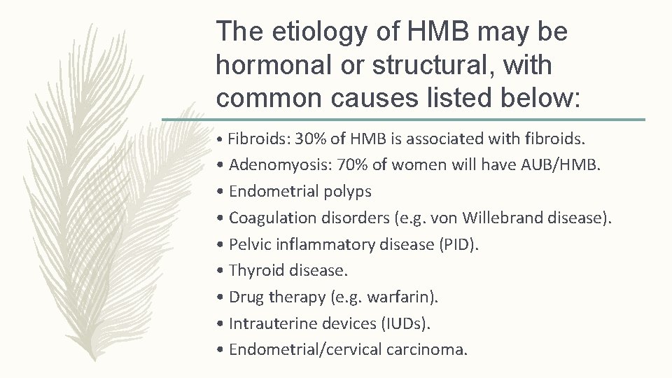 Heavy Menstrual Bleeding Heavy Menstrual Bleeding Excessive menstrual