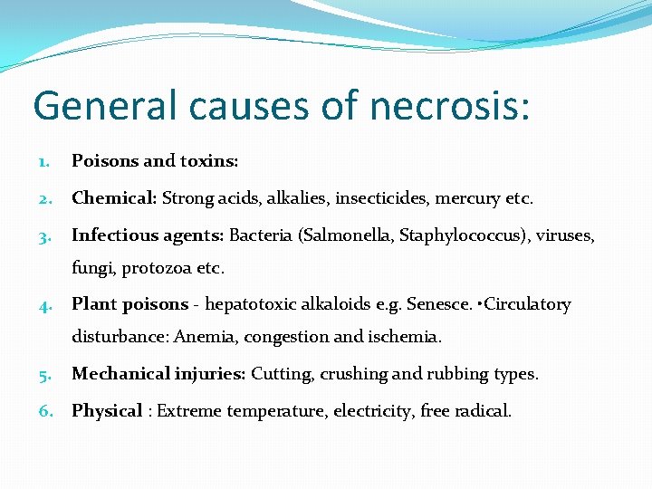 Necrosis Its Classification Subject Veterinary Pathology PaperI Unit