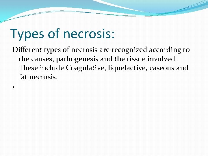 Necrosis Its Classification Subject Veterinary Pathology PaperI Unit