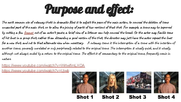 CUTAWAY SHOT By Hawwa and Haya How the