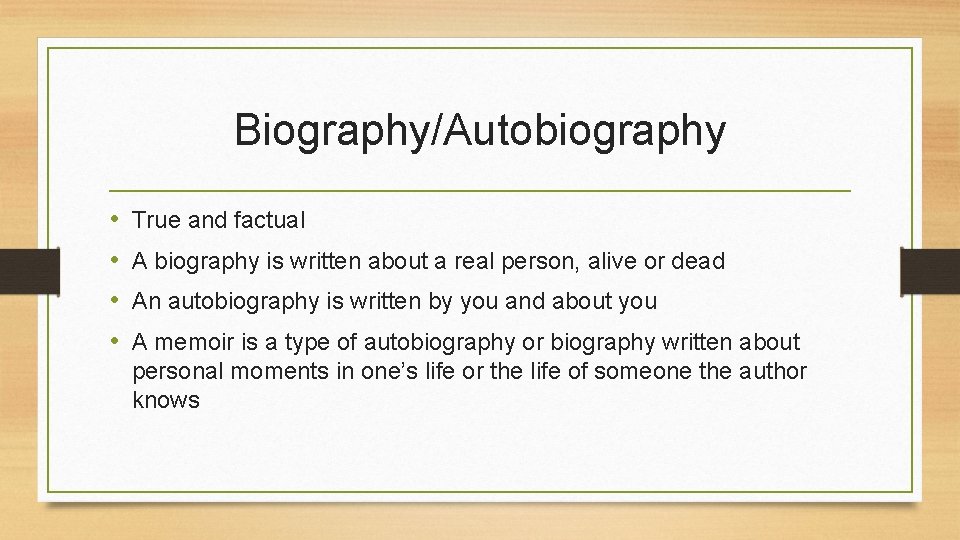 Genre What is a Genre A genre is