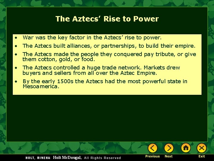 The Maya The Big Idea The Maya developed