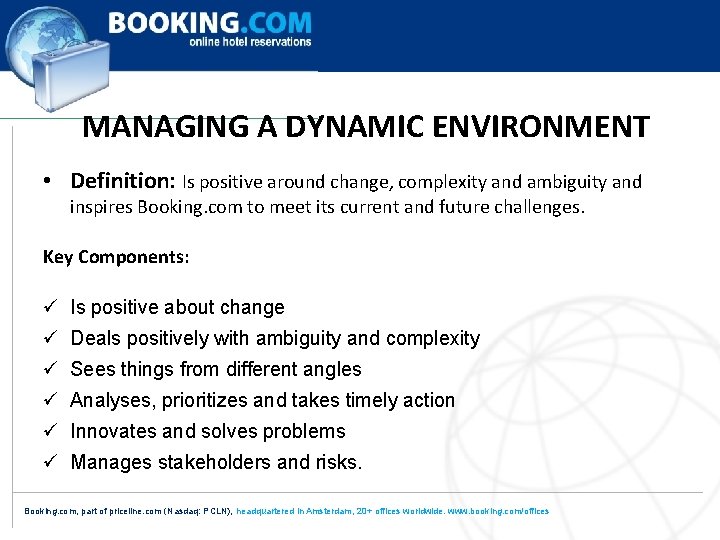 Booking com Performance Factors What is a performance