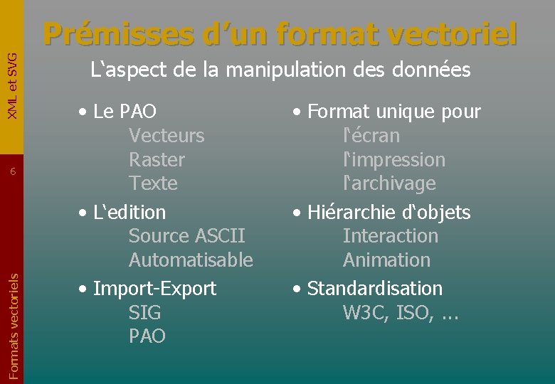 La cartographie en mode vectoriel sur le Web