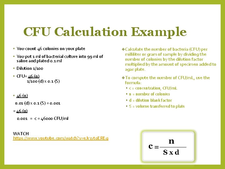 PAG 7 2 Dilution plating to determine microbial