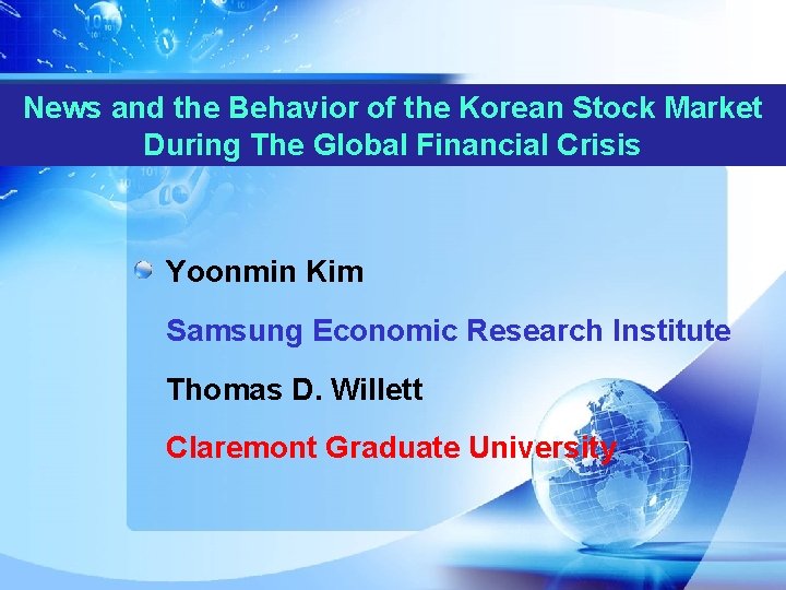 GRAPH News and the Behavior of the Korean