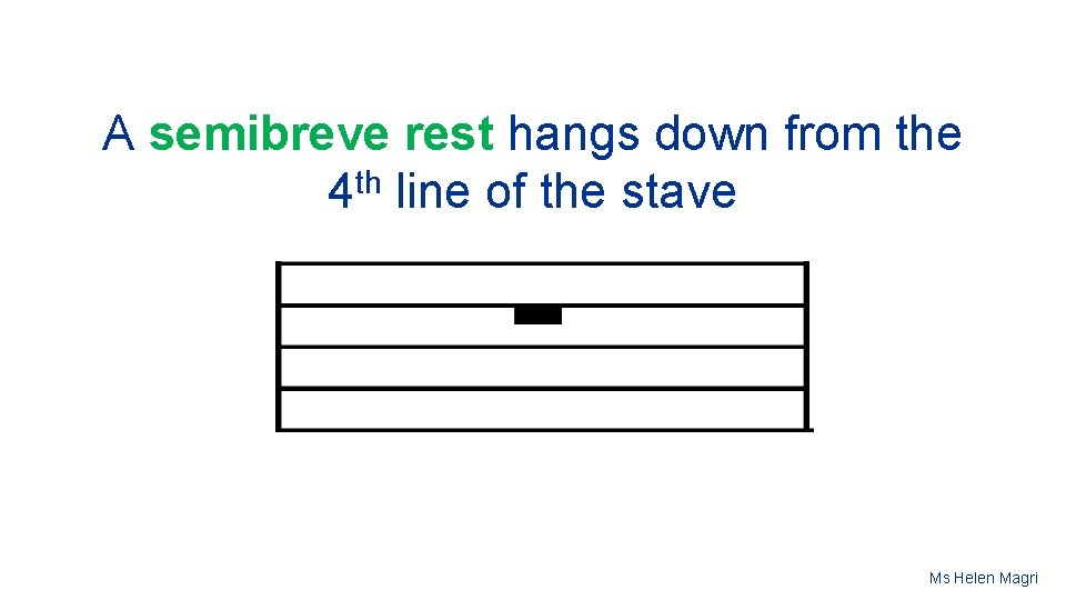 Note values and rests Ms Helen Magri We