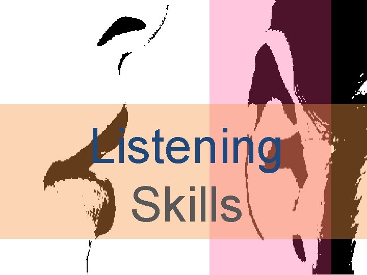 Listening Skills Objective Explain the Components of the