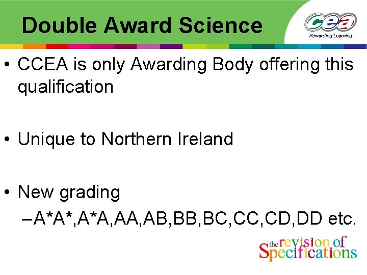 CCEA Support Events GCSE Science Double Award Revised