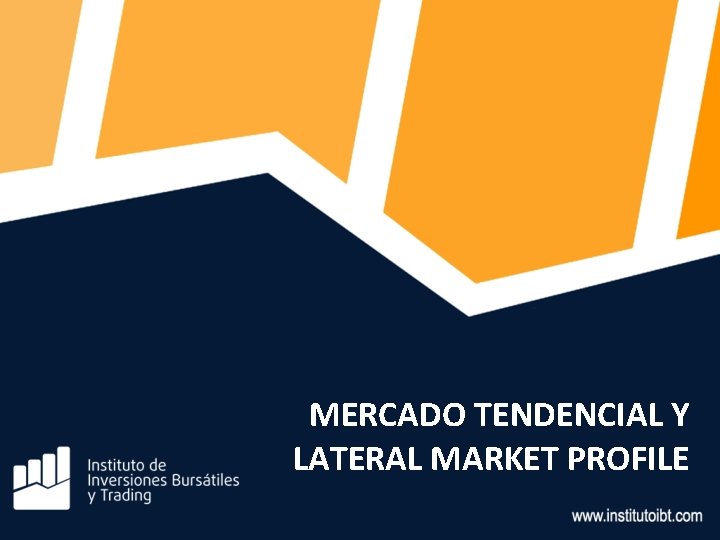 MERCADO TENDENCIAL Y LATERAL MARKET PROFILE NDICE 1