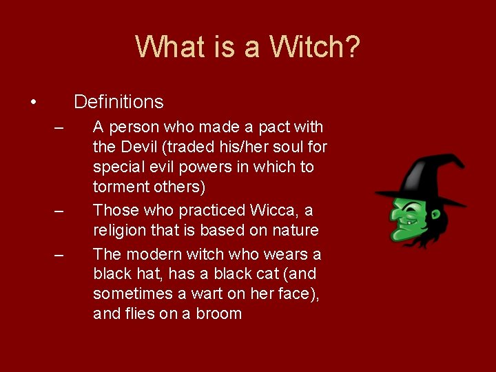The Salem Witch Trials The Crucible Daily Life