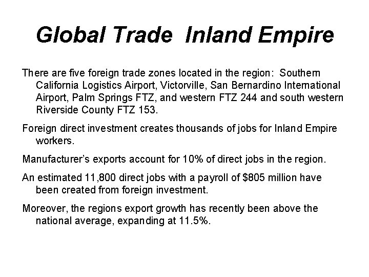 Center for International Trade Development Riverside Community College