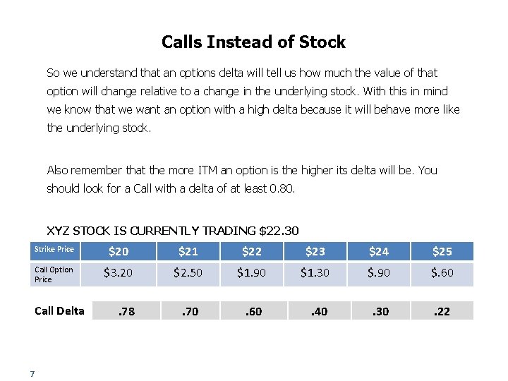 Stock Replacement Strategies Stock Replacement Strategies How can