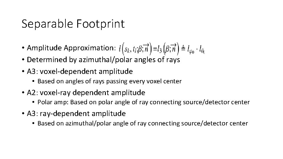 3 D Forward and BackProjection for XRay CT