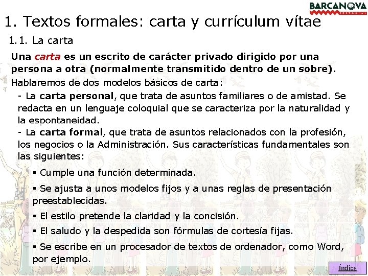TIPOS DE TEXTO Textos formales carta y currculum