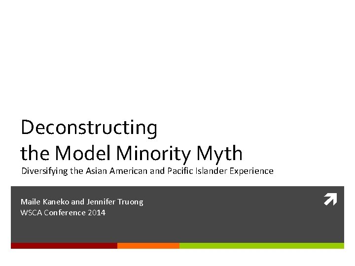 Deconstructing the Model Minority Myth Diversifying the Asian