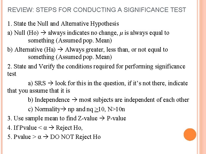 SECTION 12 1 TESTS ABOUT A POPULATION MEAN