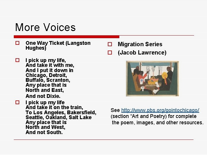 Teaching the Civil Rights Movement o Which of