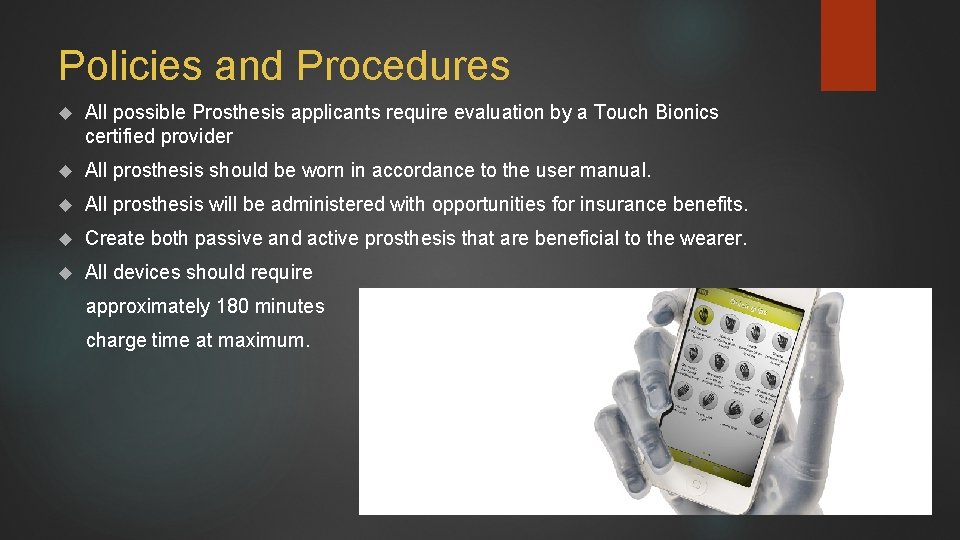 Touch Bionics BY ALAN JESKEY History The company
