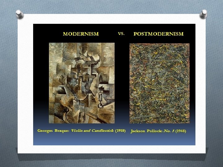 Postmodernism What Is Postmodernism O The term was