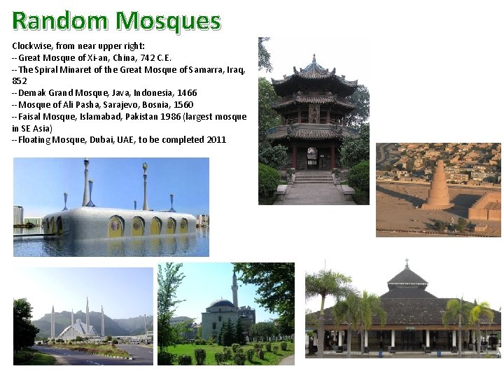 Quick Look Islamic Architecture The Mosque from the