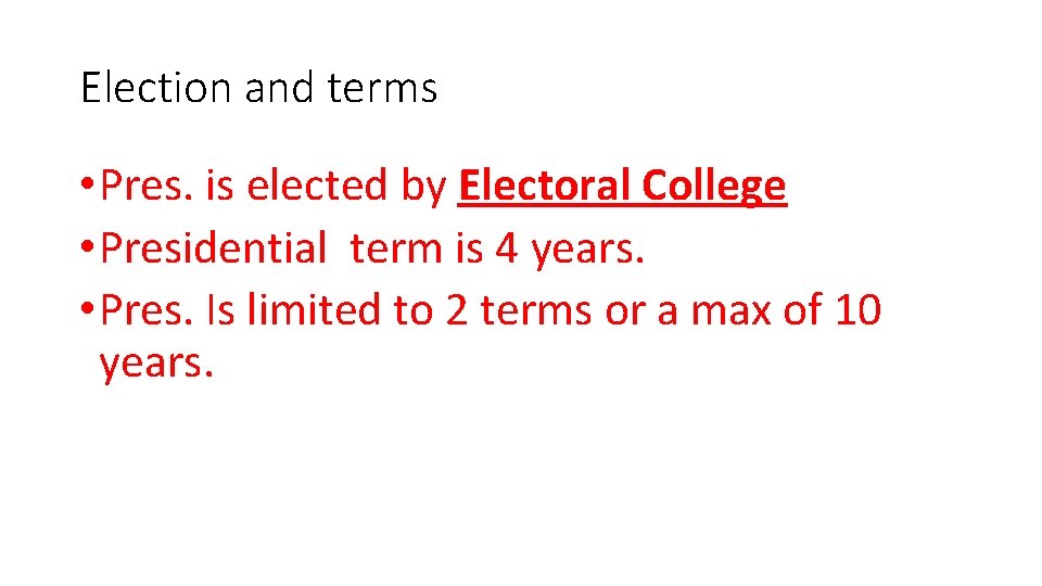 Executive Branch EB What is the EBs job