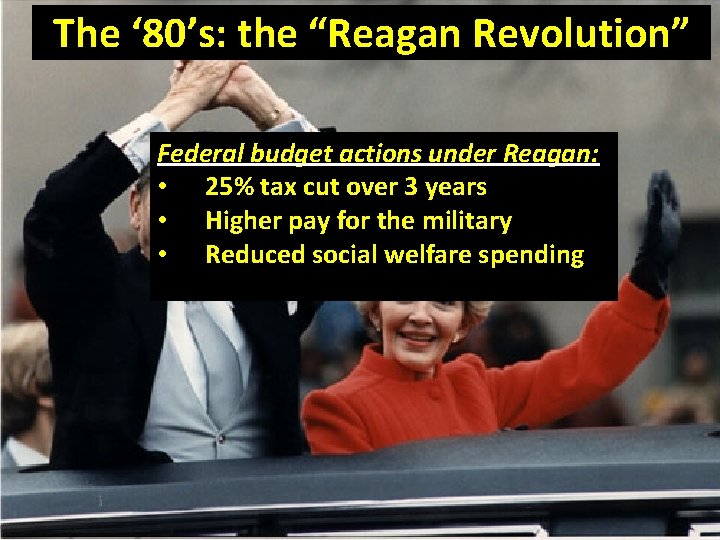 The 80s the Reagan Revolution Outline 1 Reagan