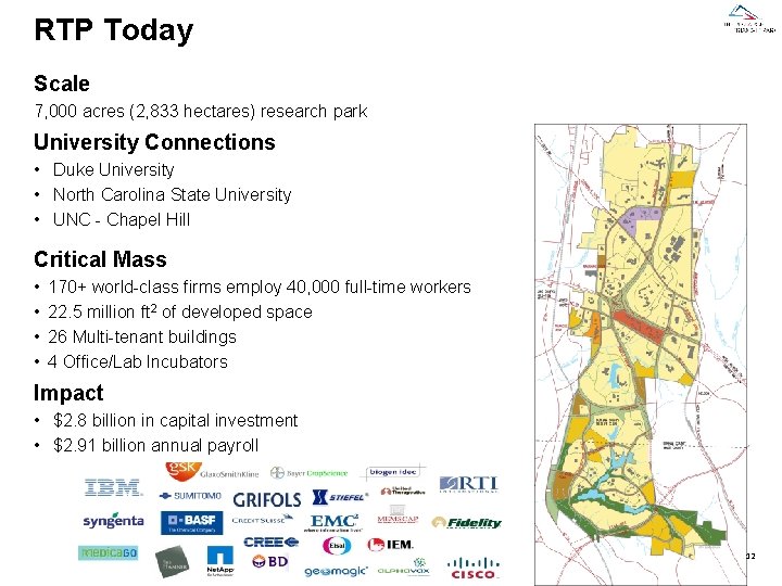 The Research Triangle Park Briefing Transforming the Regions