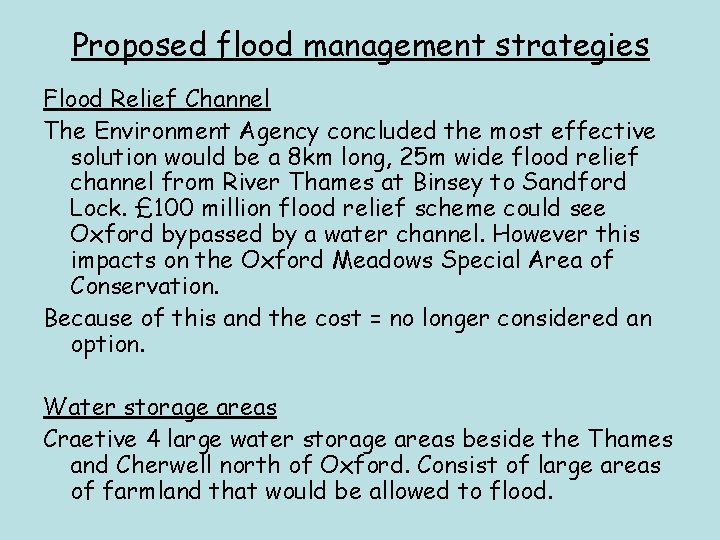 What are the problems of managing a river