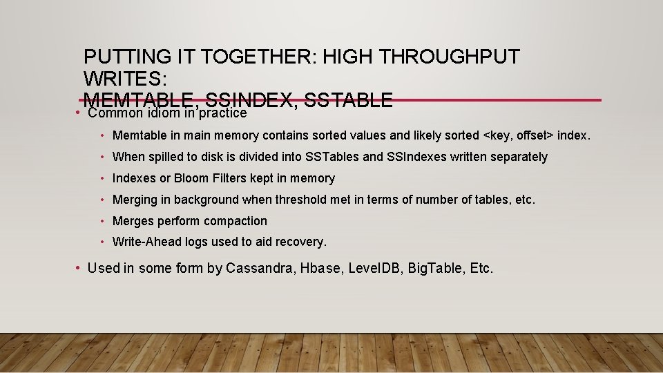 14 848 CLOUD INFRASTRUCTURE LSMS AND BLOOM FILTERS
