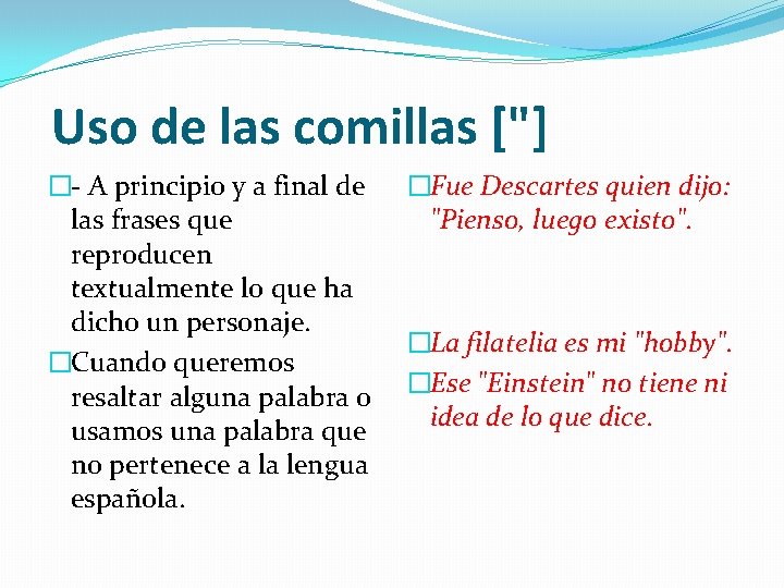 LOS SIGNOS DE PUNTUACIN LA REGLAS DE PUNTUACIN