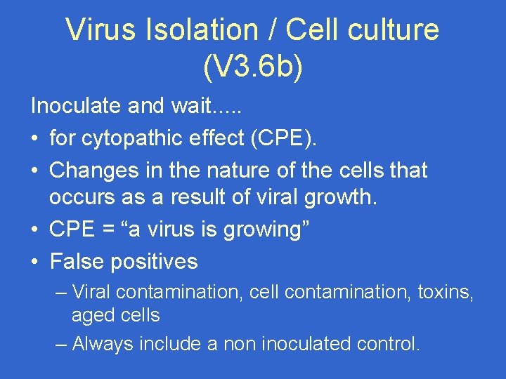 Viral Identification Detection by CPE Detection Of Viral