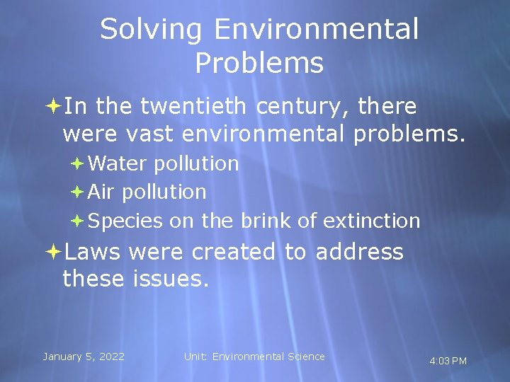 1 1 Understanding Our Environment Unit 1 Environmental
