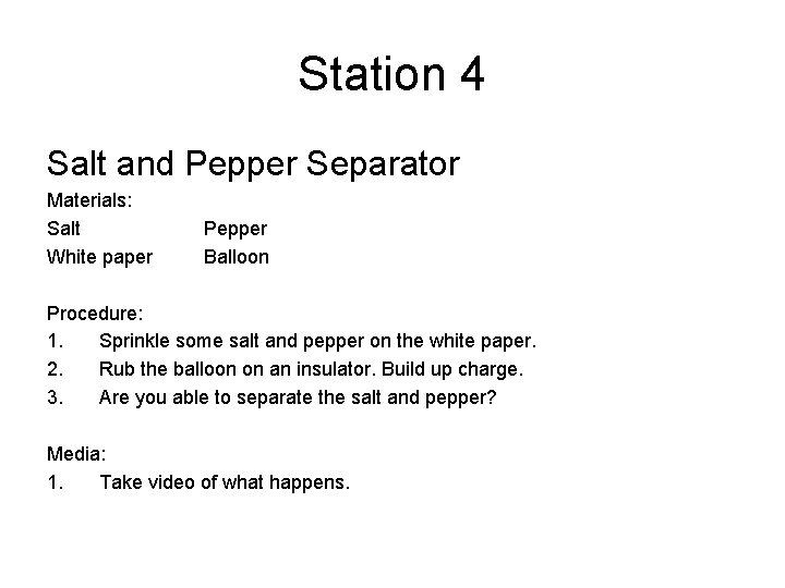 Station 1 Create a Static Flyer Materials Plastic