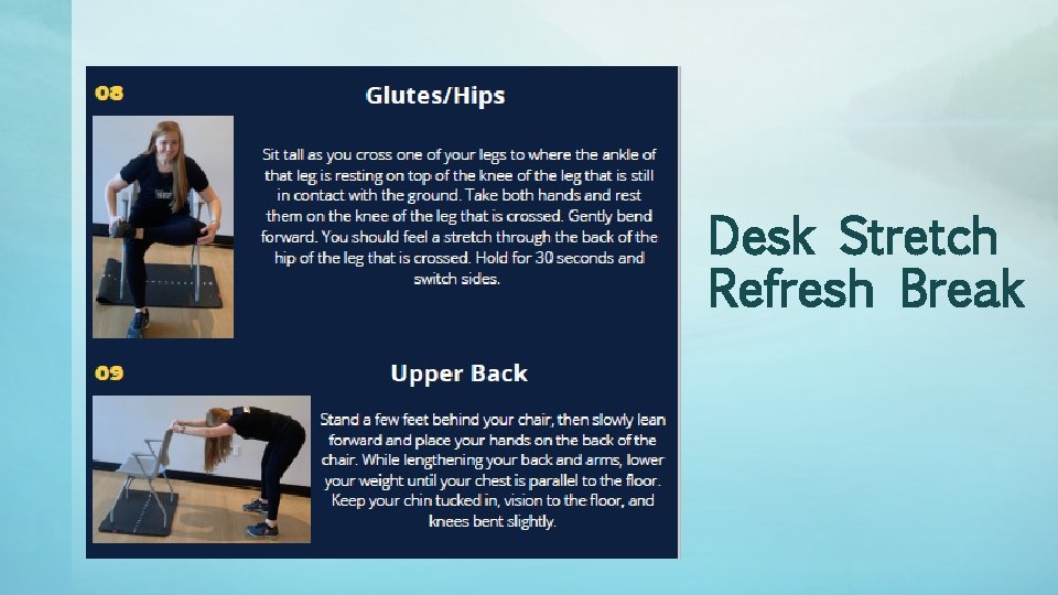 Desk Stretch Refresh Break UConn Recreation in collaboration