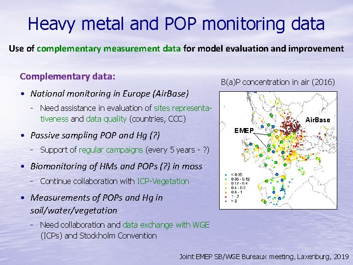Heavy metal and POP pollution assessment Progress and