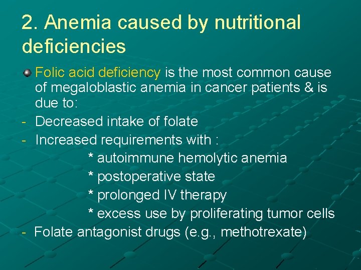 Management of anemia in cancer patients By Alfred
