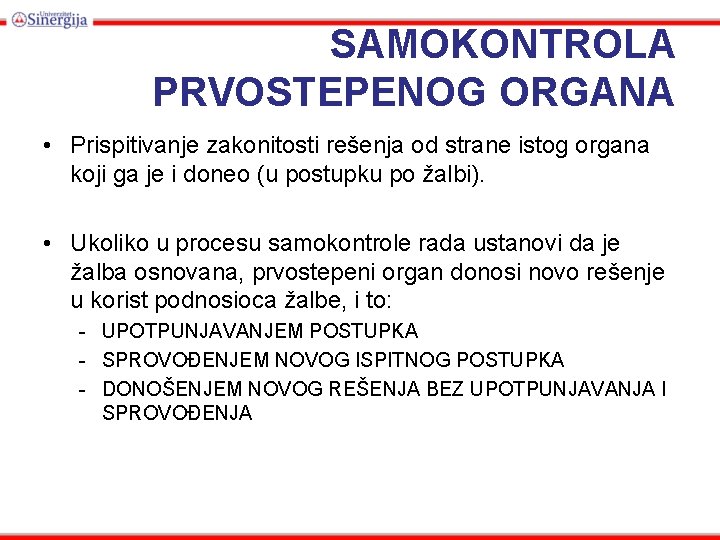 DRUGOSTEPENI UPRAVNI POSTUPAK Prof dr iur Marija Kosti
