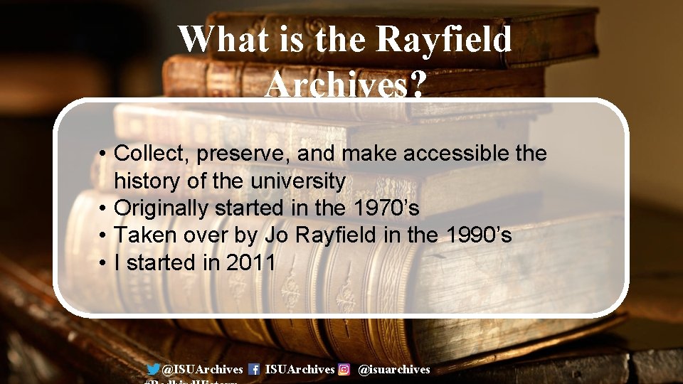 Out of the Box How the Rayfield Archives
